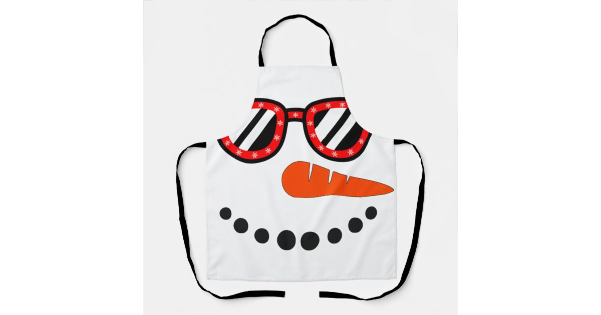 Snowman Christmas Shirts For Men Women Snowman Gir Apron | Zazzle