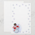 Snowman Christmas Stationery | Zazzle