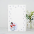 Snowman Christmas Stationery | Zazzle