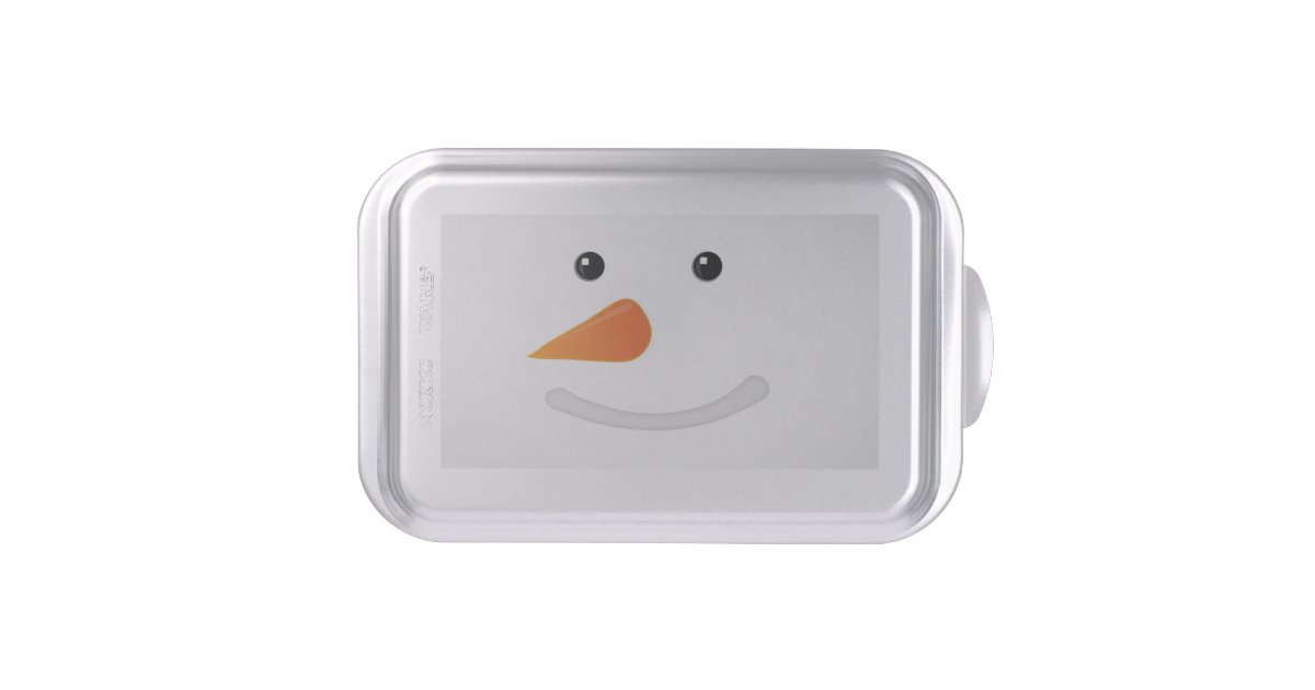 Snowman Face Cake Pan | Zazzle