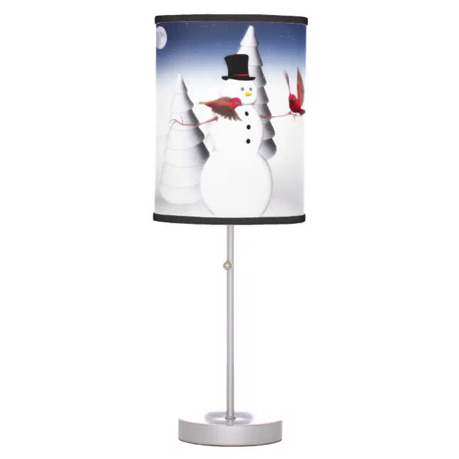 snowman friends lamp | Zazzle