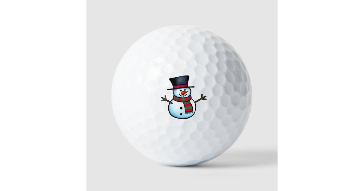 Snowman Golf Balls | Zazzle