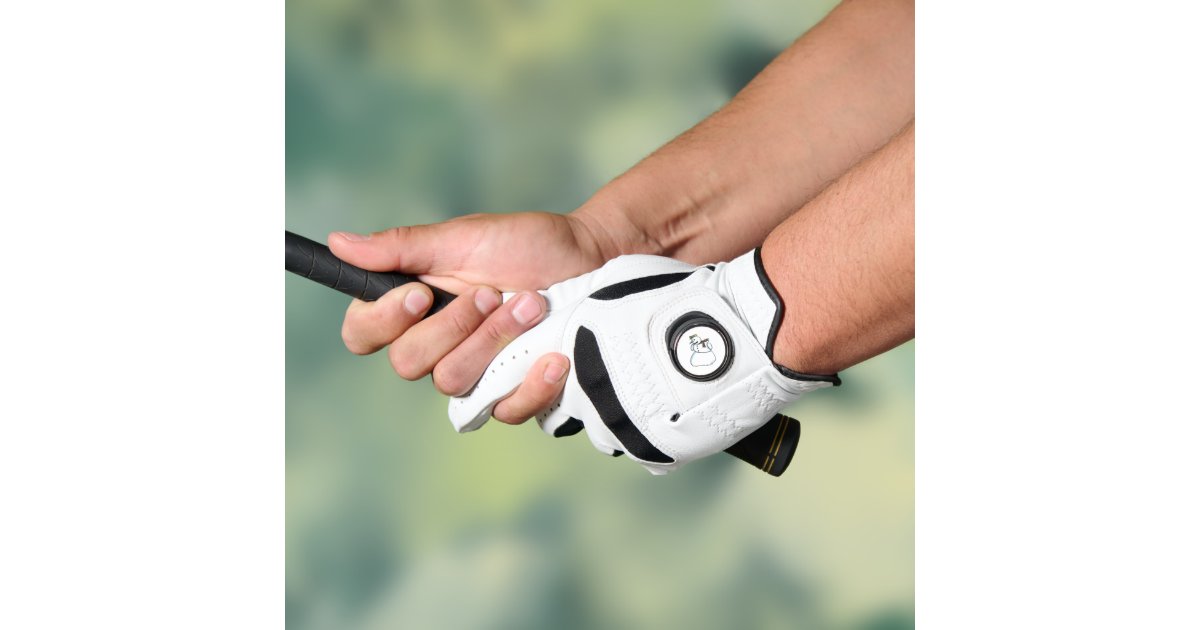 Snowman golf glove | Zazzle