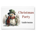 Snowman Holiday Christmas Wishes Photo Print | Zazzle