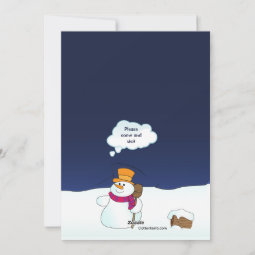 Snowman Holiday Moving Announcement | Zazzle