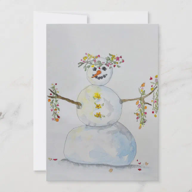 snowman invitation | Zazzle