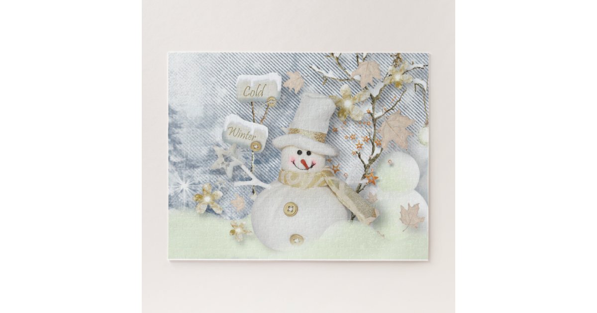 Snowman Jigsaw Puzzle | Zazzle