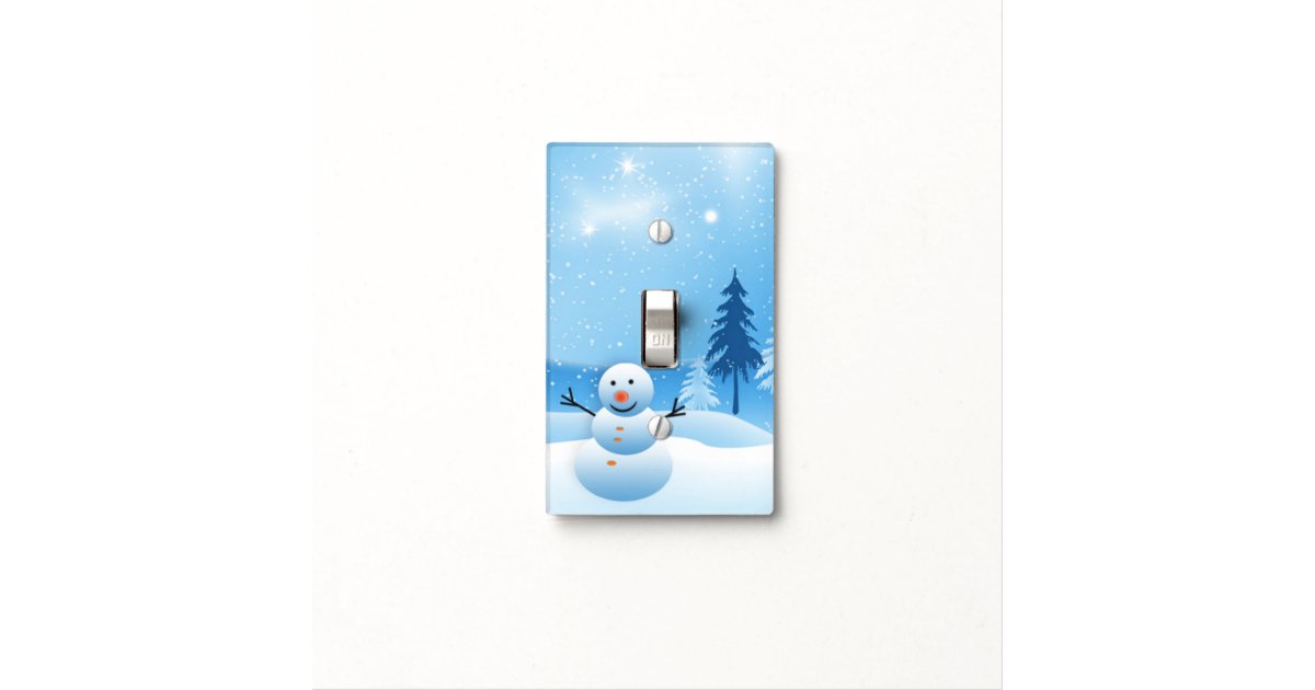 Snowman Light Switch Cover | Zazzle