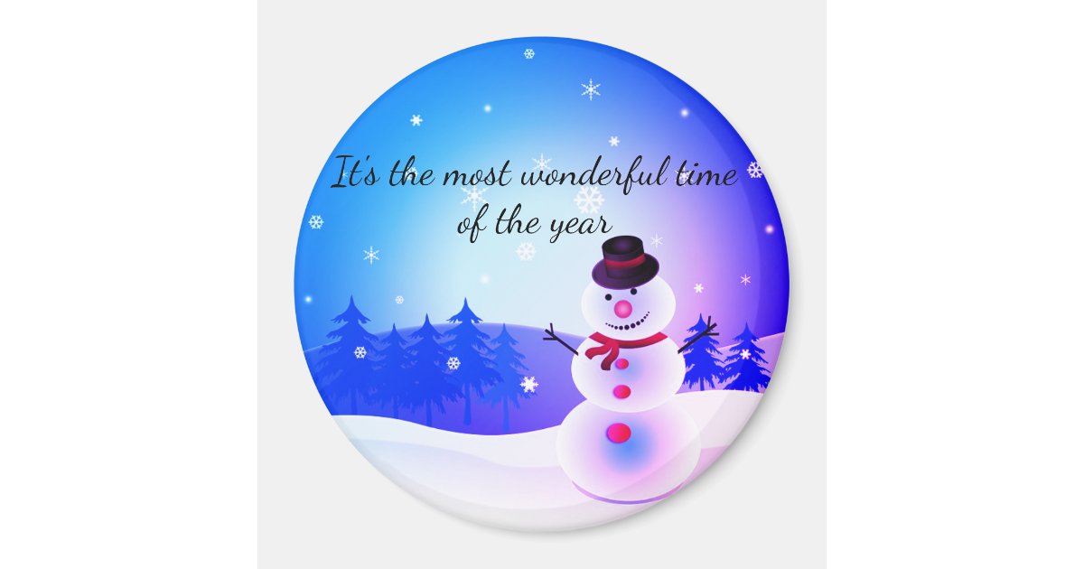 Snowman Magnet | Zazzle.com