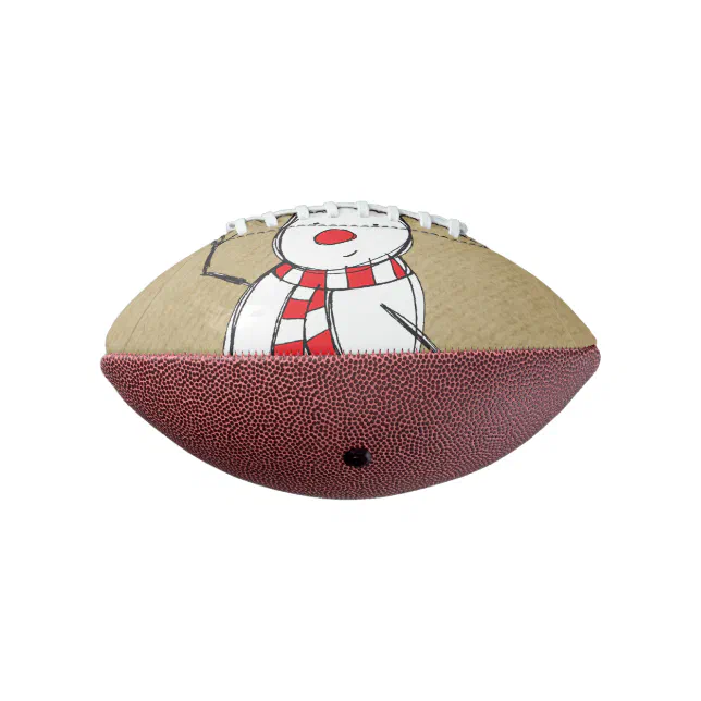 Snowman Mini Football | Zazzle
