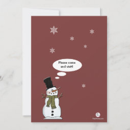 Snowman Moving Announcement | Zazzle