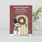 Snowman Moving Announcement | Zazzle