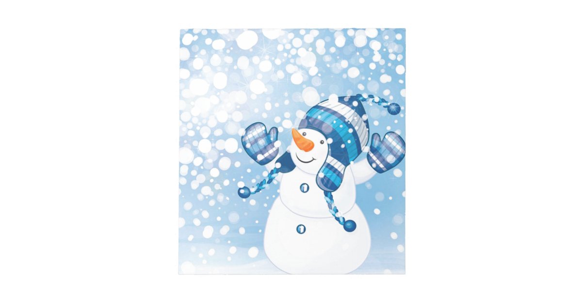 Snowman Notepad | Zazzle