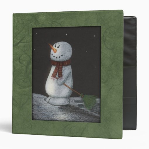 Snowman Photo Album Binder | Zazzle