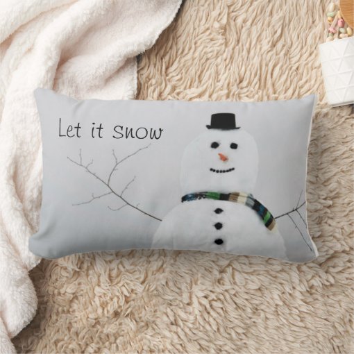 Snowman Pillow | Zazzle
