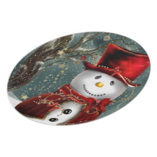Snowman Plate | Zazzle