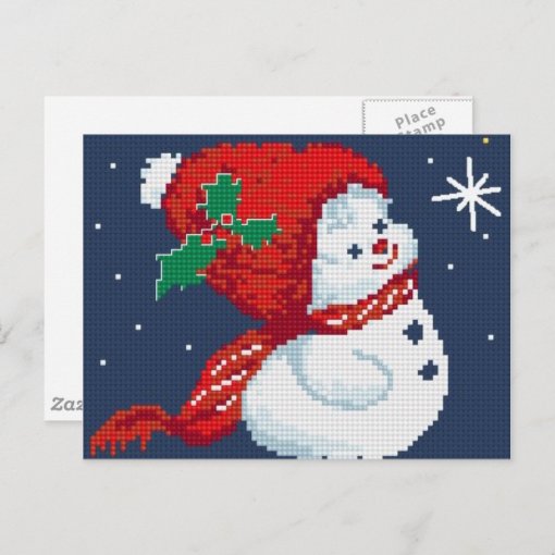 Snowman Postcard | Zazzle