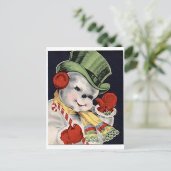 Snowman Postcard | Zazzle