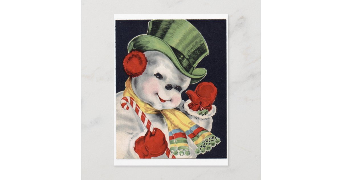 Snowman Postcard | Zazzle
