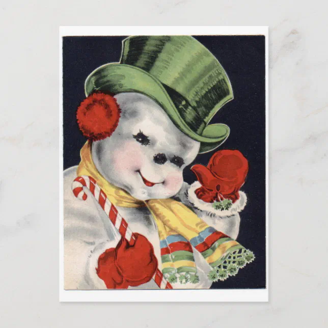 Snowman Postcard | Zazzle