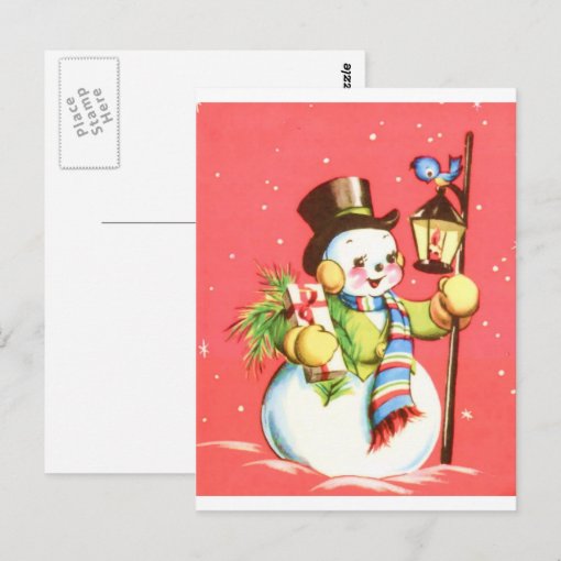 Snowman Postcard | Zazzle