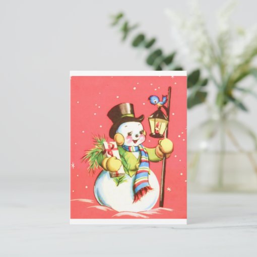 Snowman Postcard | Zazzle