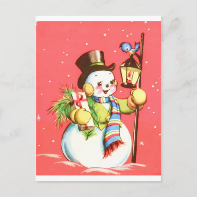 Snowman Postcard | Zazzle