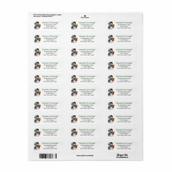 Snowman Seasons Greetings Return Address Labels | Zazzle