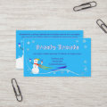 Snowman Snowcone Business Card | Zazzle
