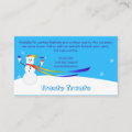 Snowman Snowcone Business Card | Zazzle