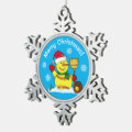 Snowman Snowflake Softball Christmas Ornaments | Zazzle