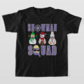 Snowman Squad Funny Family Matching, Teacher And S T-Shirt | Zazzle
