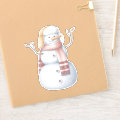 Snowman sticker | Zazzle