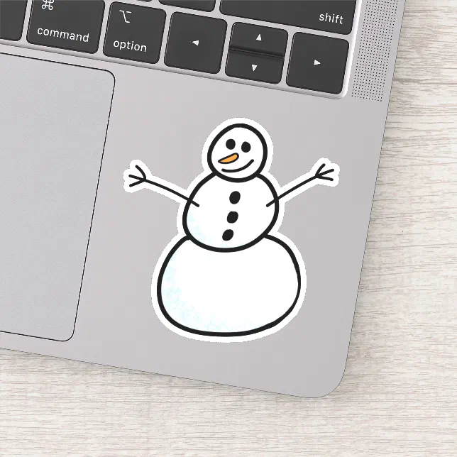 Snowman Sticker | Zazzle