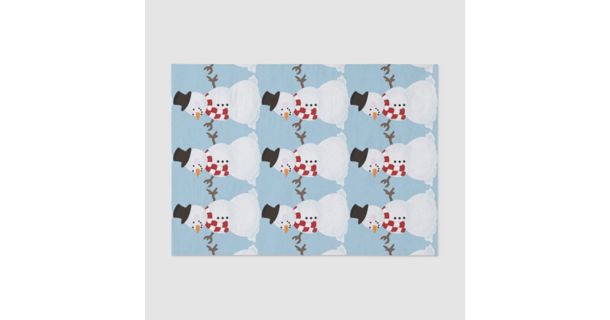 Snowman Tissue Paper | Zazzle