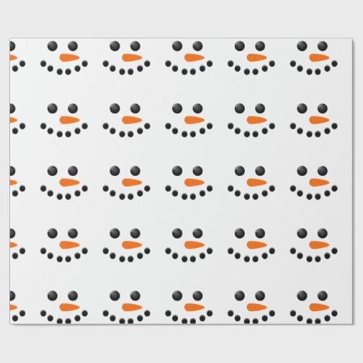 Snowman Wrapping Paper | Zazzle