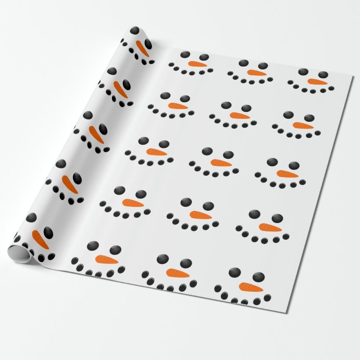Snowman Wrapping Paper | Zazzle