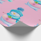 Snowman wrapping paper | Zazzle