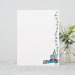 Snowmen Holiday Letterhead | Zazzle