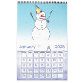 SNOWMEN YEAR 'ROUND CALENDAR | Zazzle