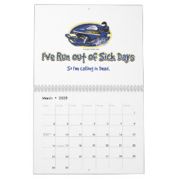 Snowmobile Calander Calendar | Zazzle