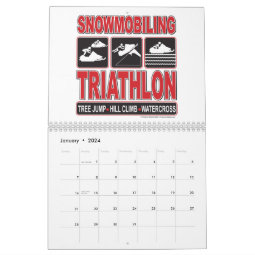 Snowmobile Calander Calendar | Zazzle