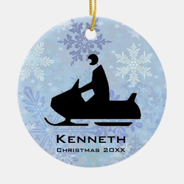 Snowmobile Ornament | Zazzle