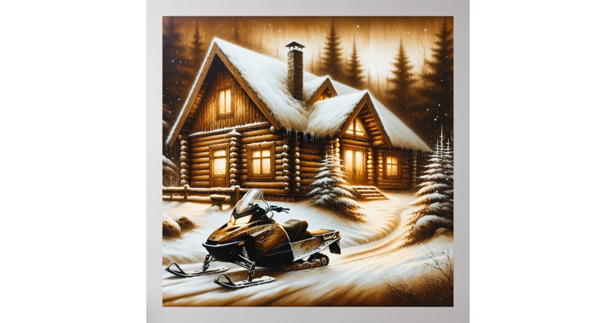 Snowmobile Poster | Zazzle