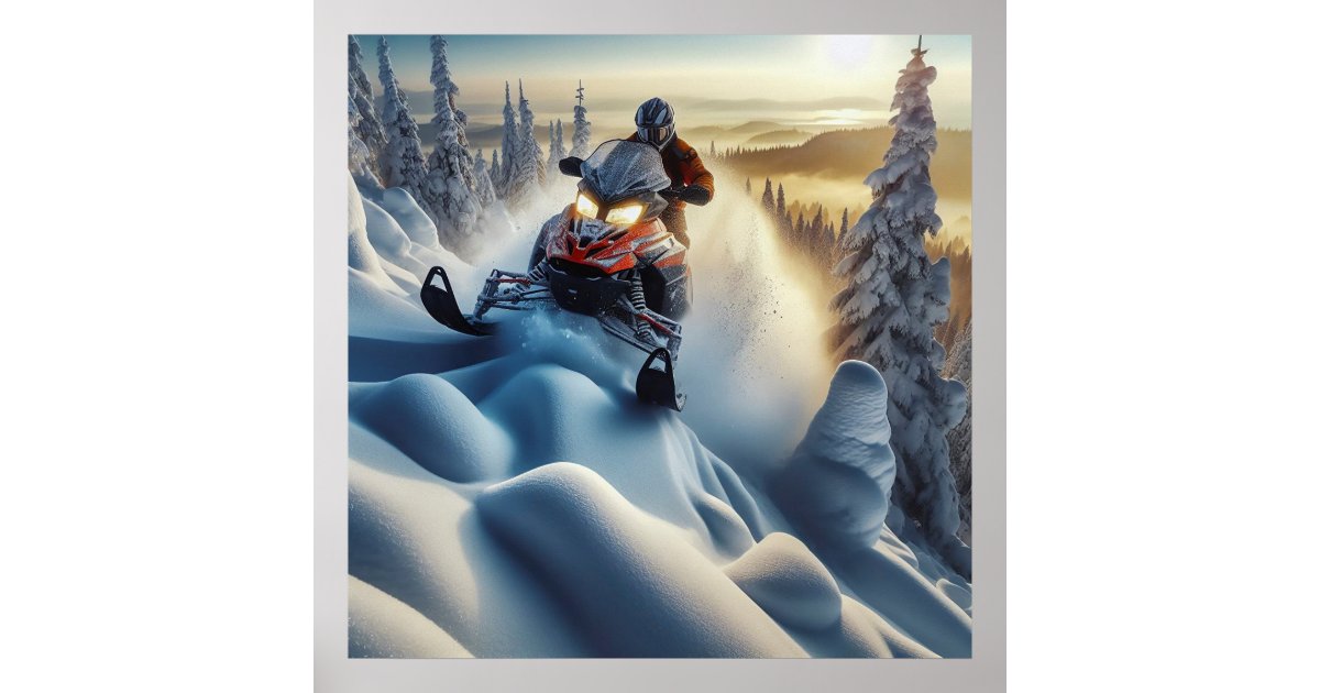 Snowmobile Poster | Zazzle