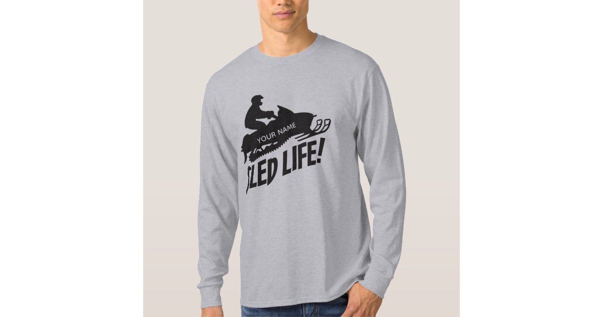 Snowmobile Sled Life Rider T-Shirt | Zazzle