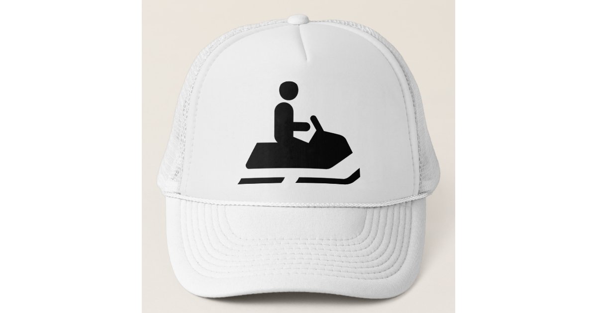 Snowmobile Symbol Hat | Zazzle