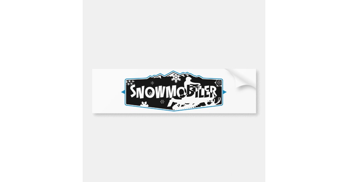 SNowmobiler Bumper Sticker | Zazzle