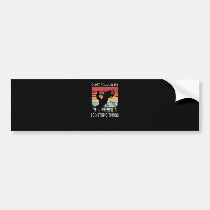 Snowmobiling Snowmobil Bumper Sticker | Zazzle