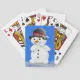 Snowmwan Christmas Playing Cards | Zazzle
